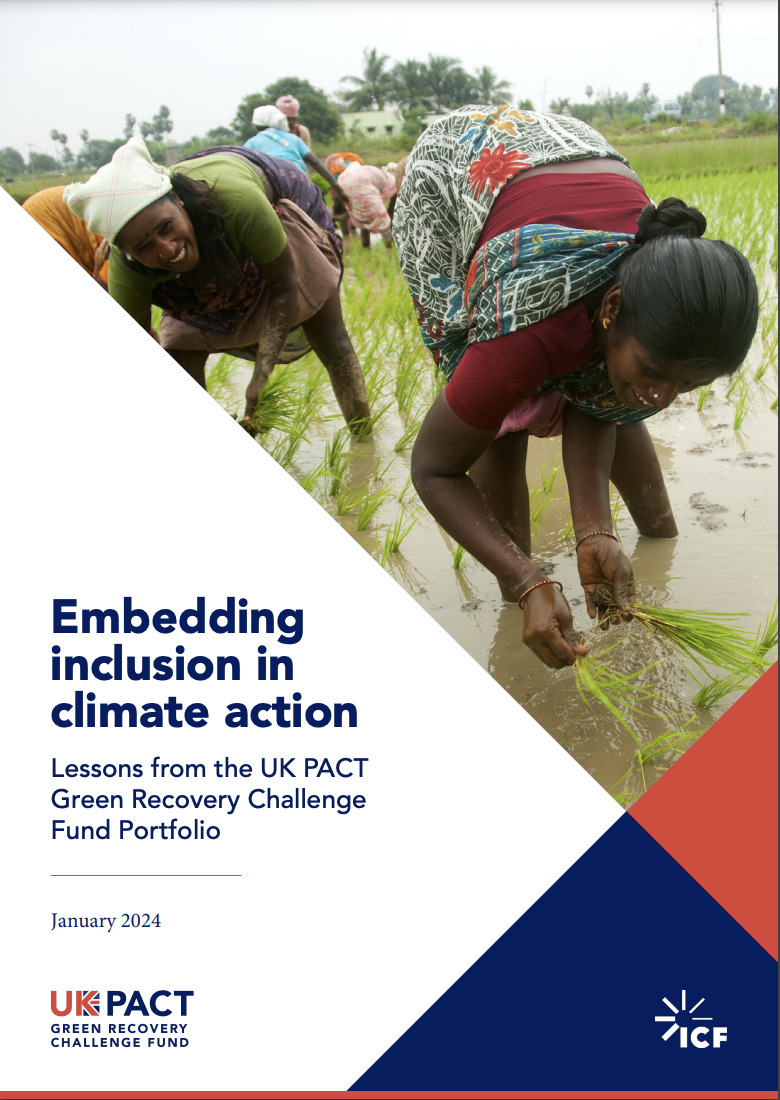 Embedding inclusion in climate action: Lessons from the UK PACT Green Recovery Challenge Fund ...